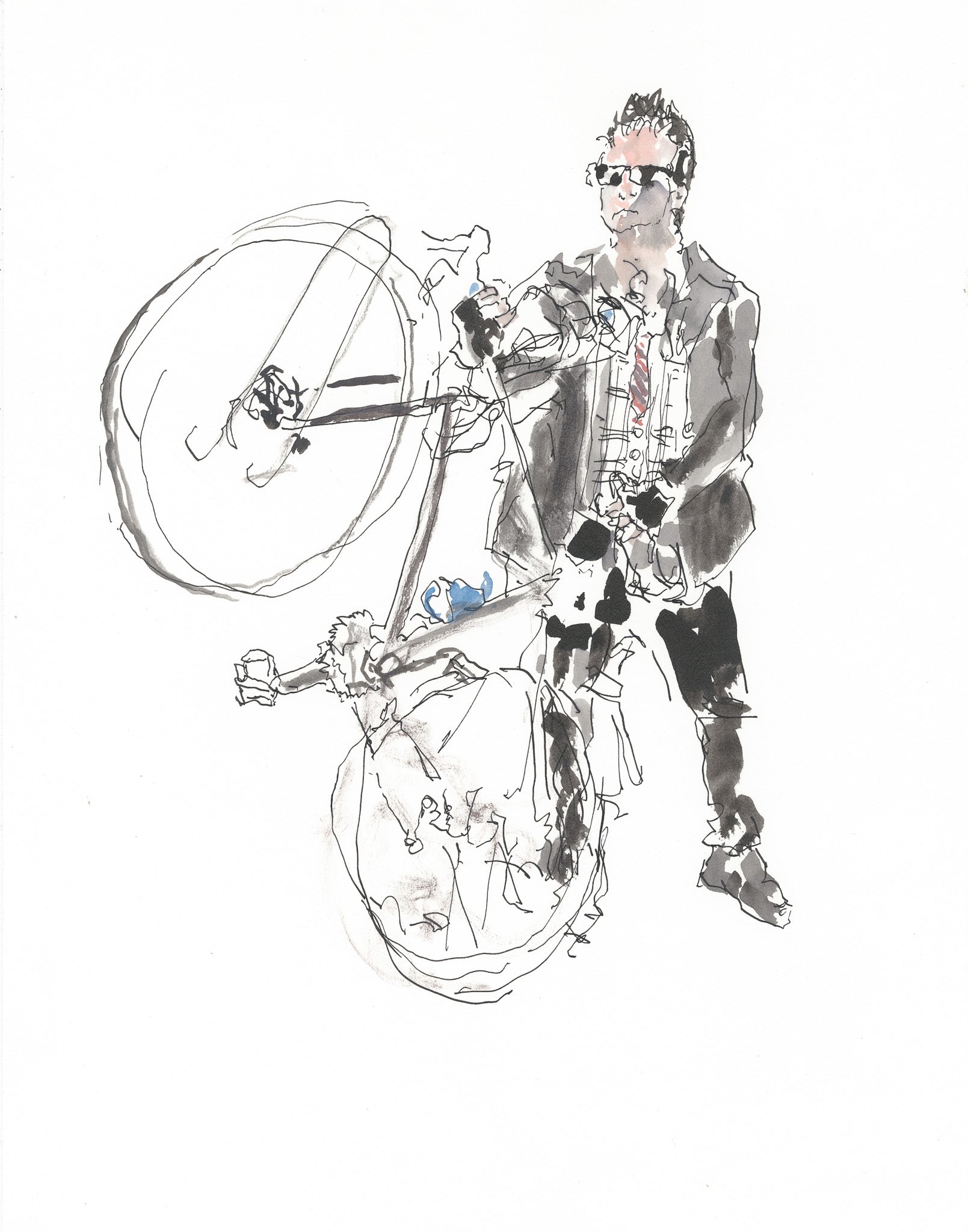 Clive Holding Bike – Michael James Freedman